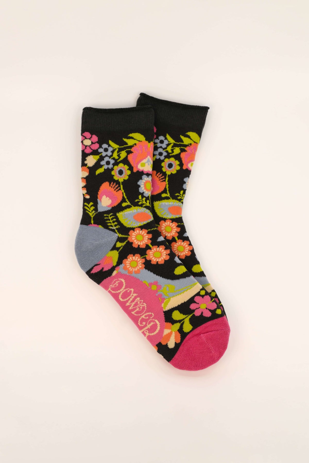 Powder Scandinavian Flora Ankle Socks | Edmonds