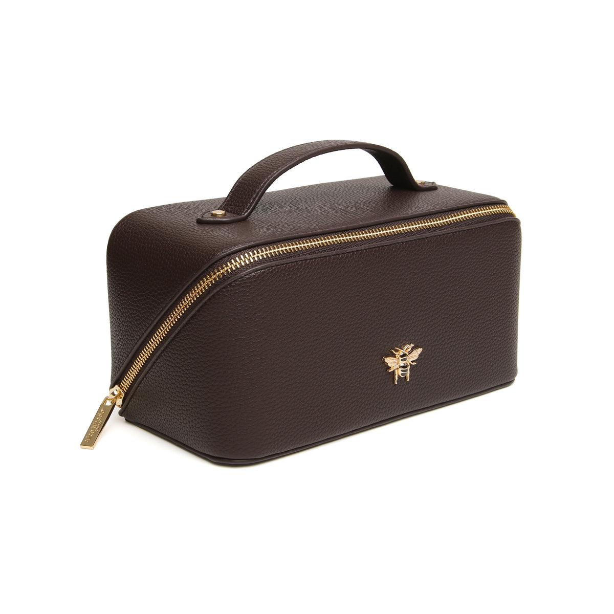 Alice Wheeler Train Case In Chocolate | Edmonds