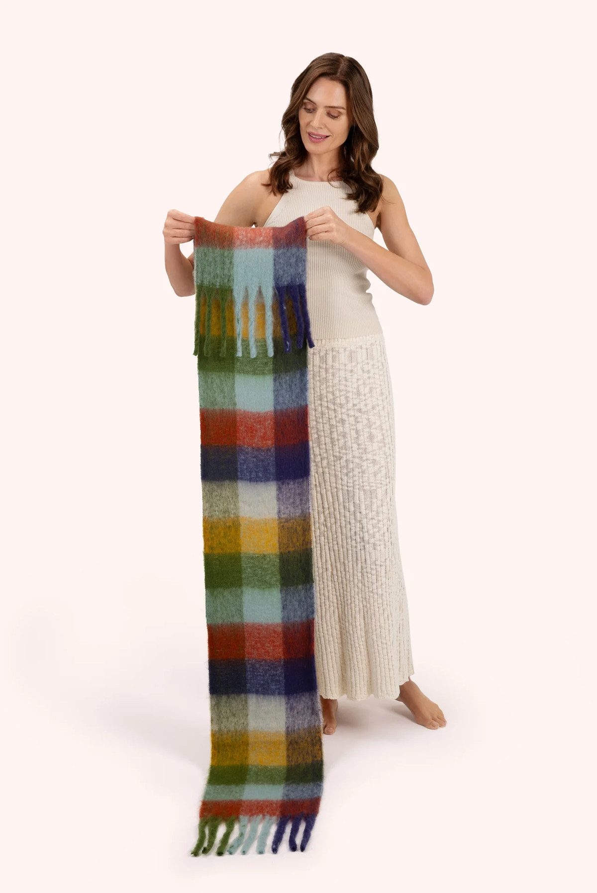 Powder Molly Cosy Scarf In Navy Mix | Edmonds