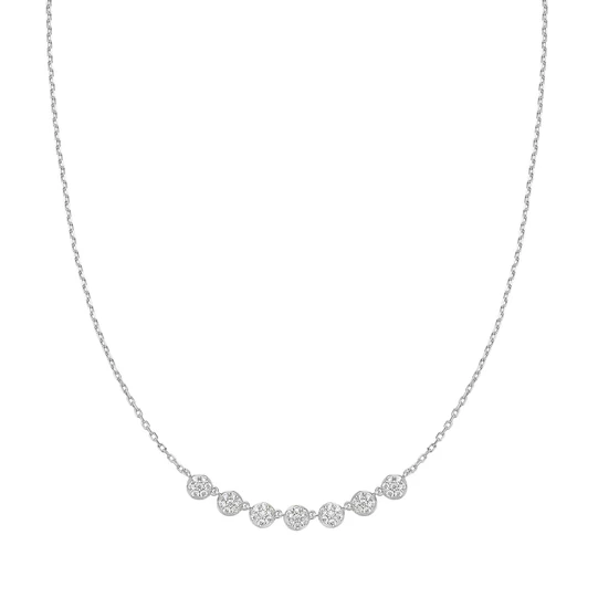Ania Haie Silver Pave Multi Beaded Chain Necklace | Edmonds