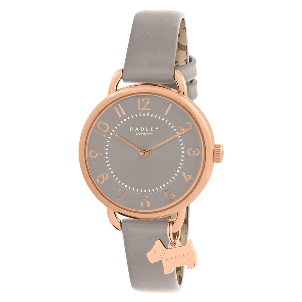 Radley Southwark Park Open Shoulder Cloud Burst Grey Strap Ladies Watch ...