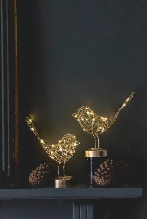 Lightstyle London Limited Edition Gold LED Robin | Edmonds