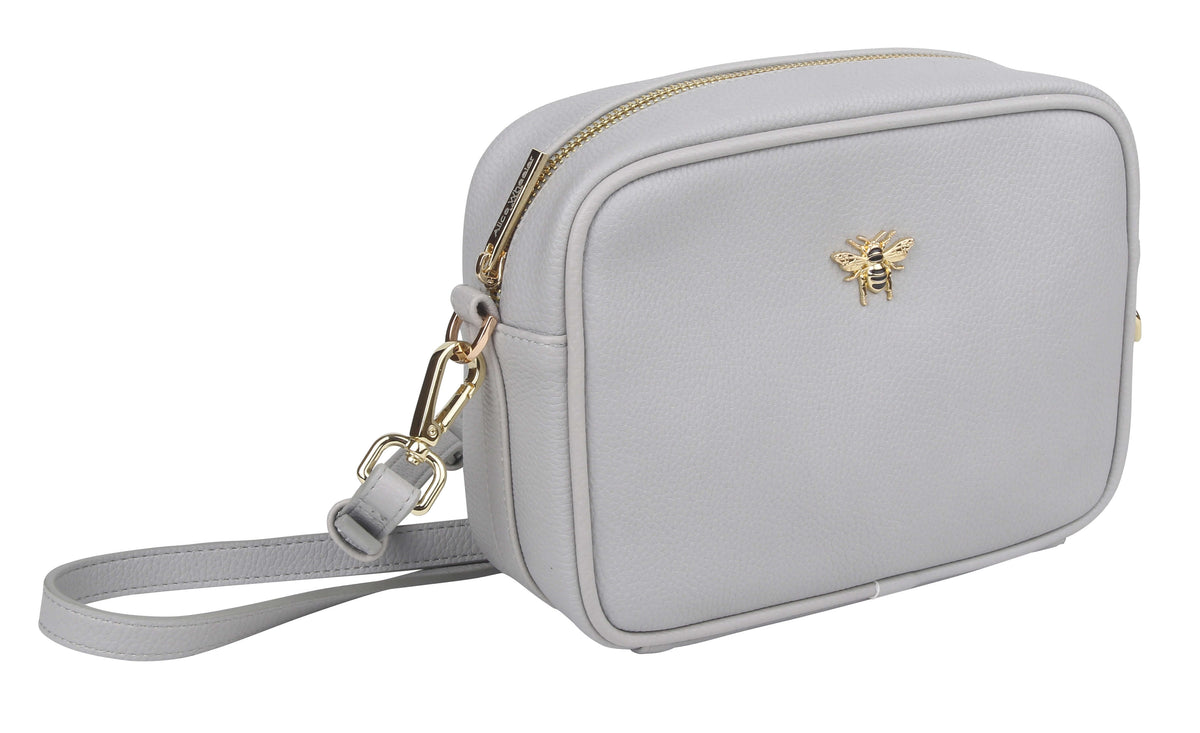 Alice Wheeler Mayfair Camera Cross Body Bag In Grey | Edmonds