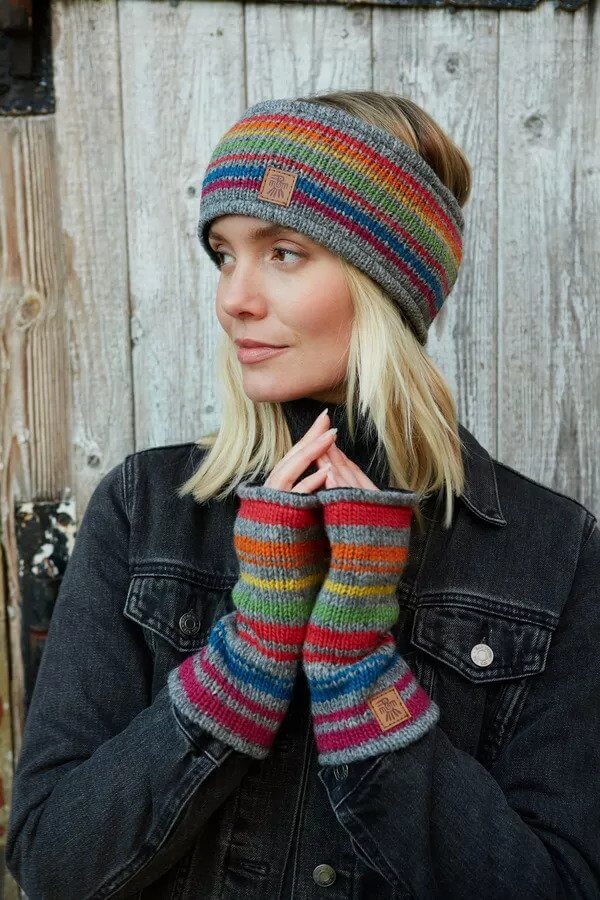 Pachamama Hexham Headband Grey | Edmonds