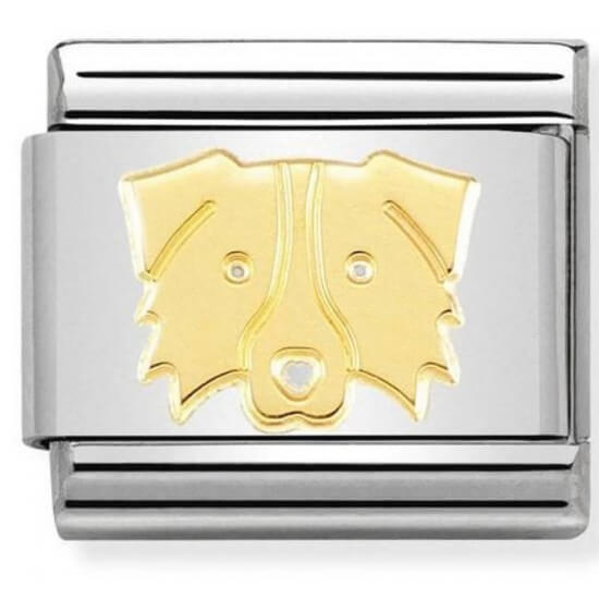 Nomination Composable Classic Border Collie 18k Gold Link | Edmonds